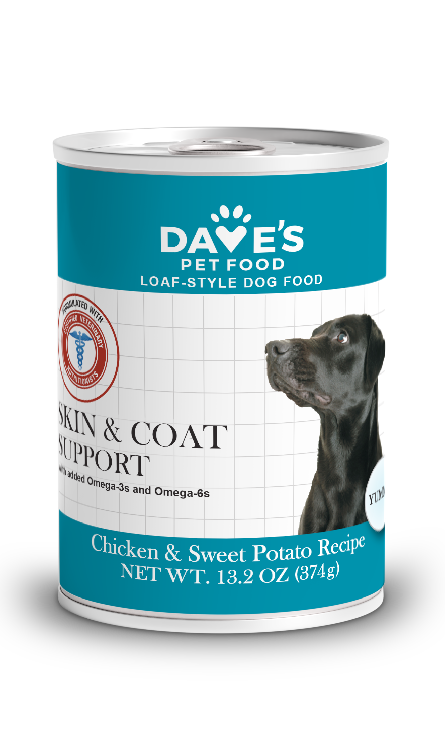 Dave's Restricted Skin & Coat Support, Chicken & Sweet Potato Recipe f ...